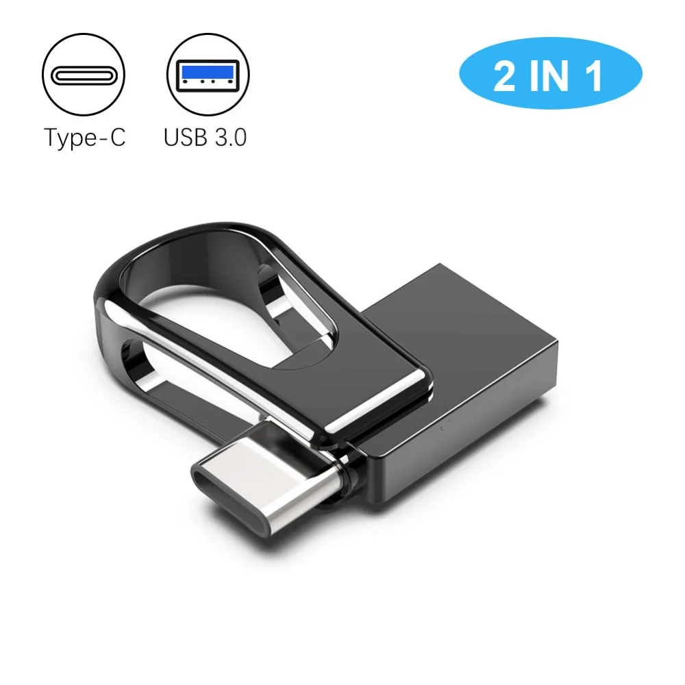 Clé USB,Mini clé usb 3.0 OTG Type C étanche 2 en 1,support à mémoire ...