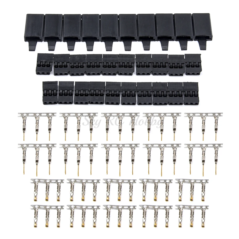 Male-Female-Servo-Receiver-Connector-Plug-with-Lock-Version-Gold-Plated ...