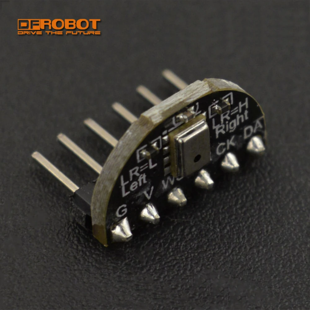 new DFRobot high sensitivity I2S Microphone Module MSM261S4030H0 silicon chip with SK9822 RGB ...