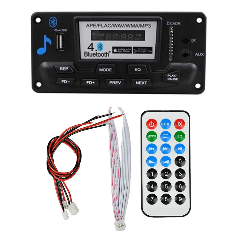 12V-LCD-Bluetooth-MP3-Decoder-Board-WAV-WMA-Decoding-MP3-Player-Audio ...