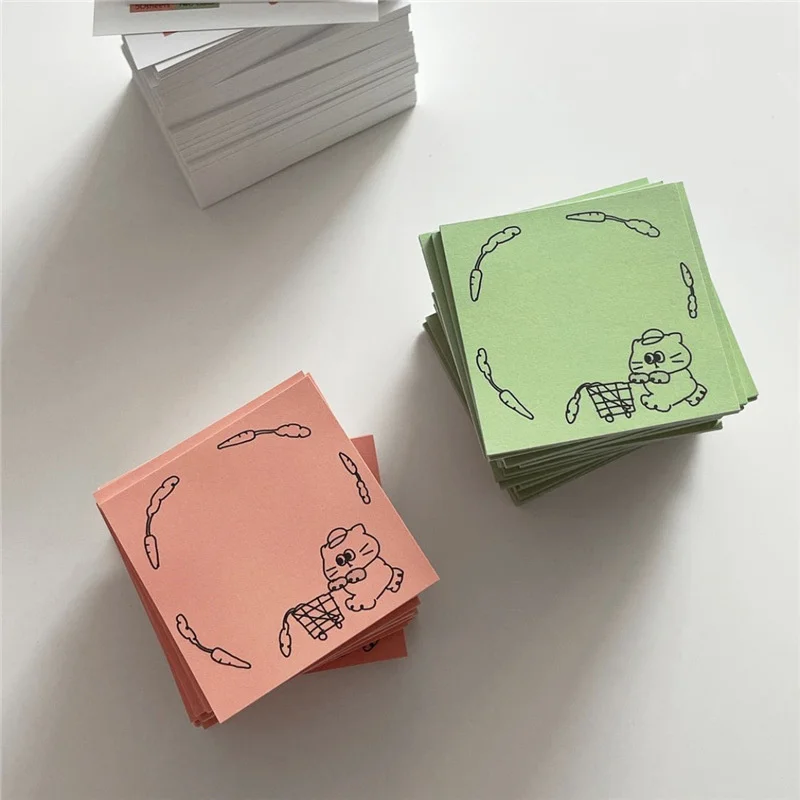 Brief-Strokes-Cat-Shopping-Cart-Memo-Pad-Korean-Ins-Cartoon-Cute-Mini ...