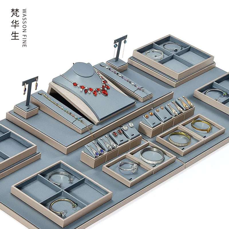 Jewelry-sets-shop-display-stand-bracelet-earrings-ring-necklace-display ...