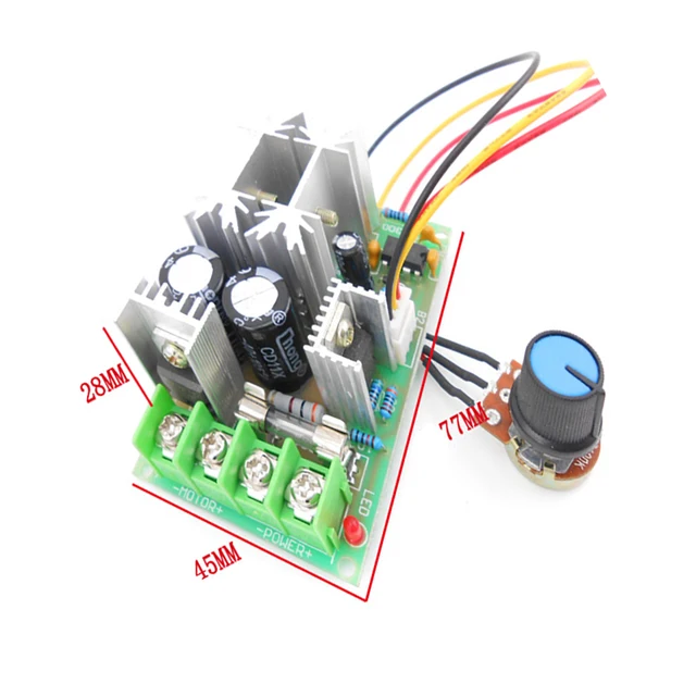 Dc Motoros Sebességszabályozó 12V 24V 36V 48V Nagy Teljesítményű ...