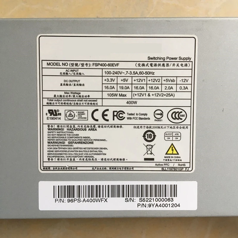 Original PSU For FSP 1U 400W Switching Power Supply FSP400-60EVF FSP350 ...