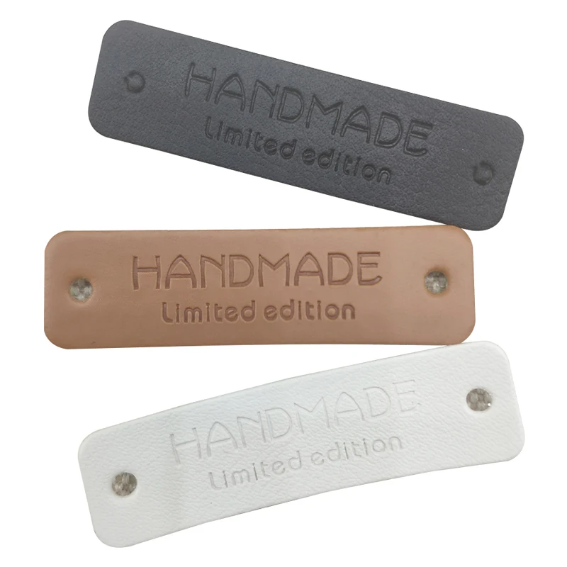 Handmade Limited Edition Leather Labels For Clothing Love Gift Handmade ...