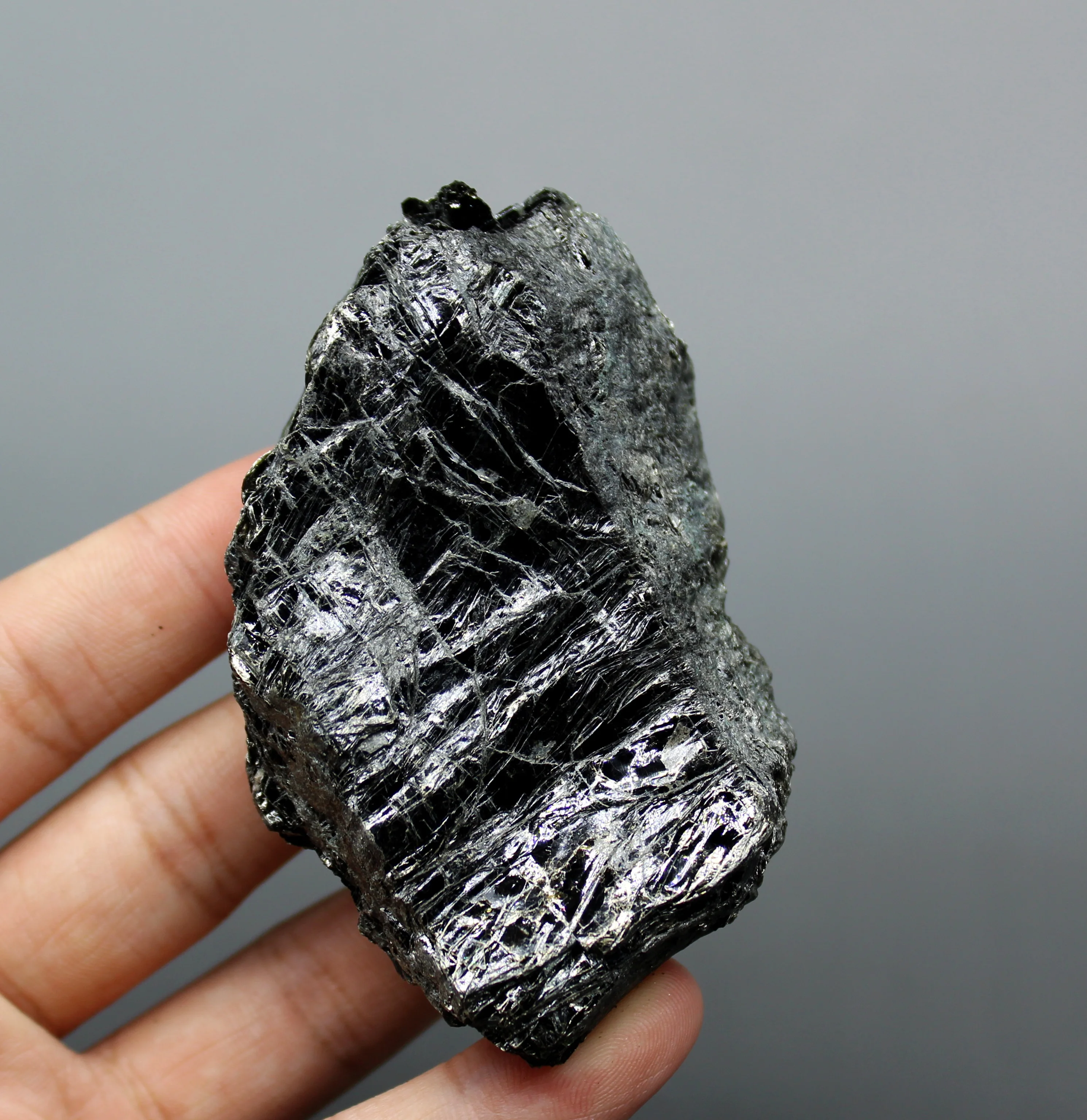 ¡Grande! Natural raro de 148g, biotita negra de mica mineral espécimen ...