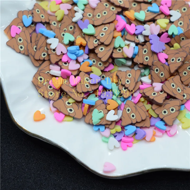 100G-500g-5mm-10mm-Polymer-Clay-Slice-Poop-Mix-Sprinkles-Lovely ...