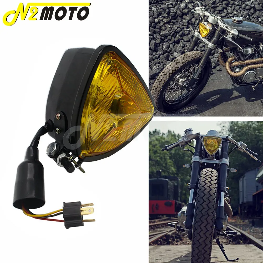 Cafe Racer Head Lights Motorcycle Vintage | Motorcycle Headlight Old ...