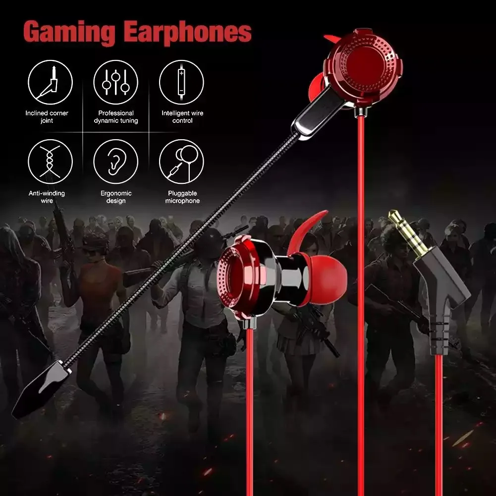 Cheap Price Wired Gaming Earphone In-ear 3.5mm Hifi Headphones Bass ...