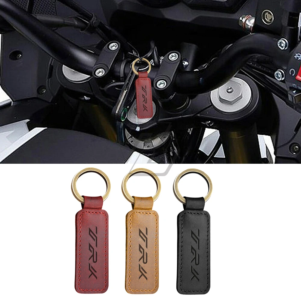 For-Benelli-TRK-251-502-502X-Adventure-Motorcycle-Cowhide-Keychain-Key ...