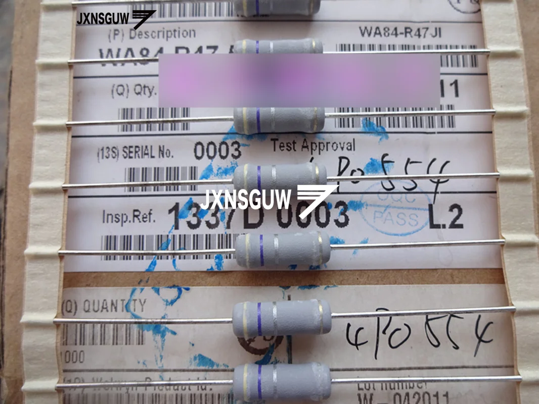 10PCS NEW Original British Welwyn W84 5% 3W0.47R Advanced resistance 3W ...