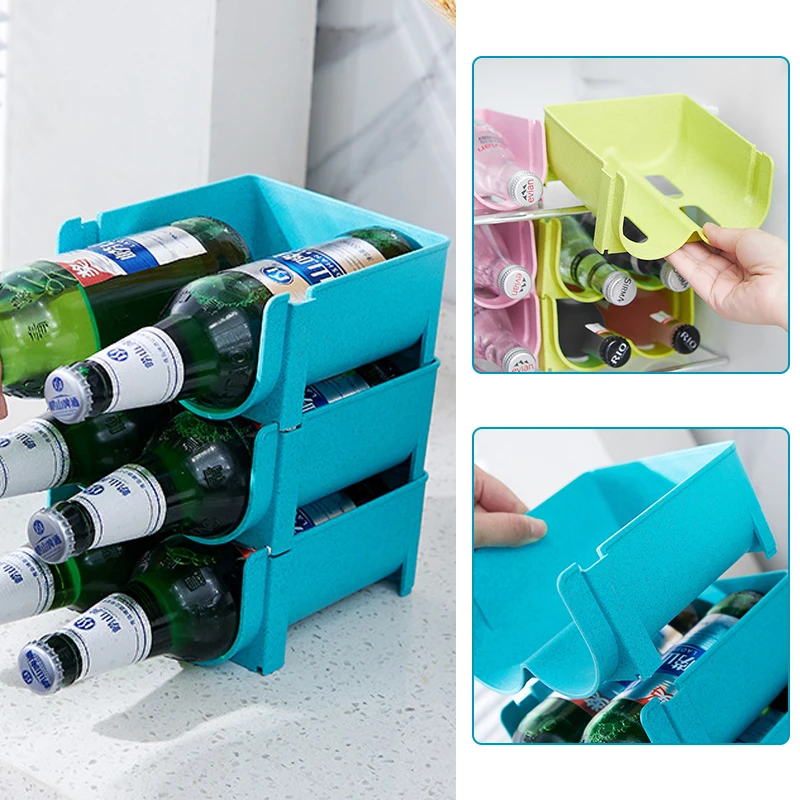 3-Pcs-Refrigerator-Storage-Box-Plastic-Drawer-Beverage-Anti-fall-Glass ...