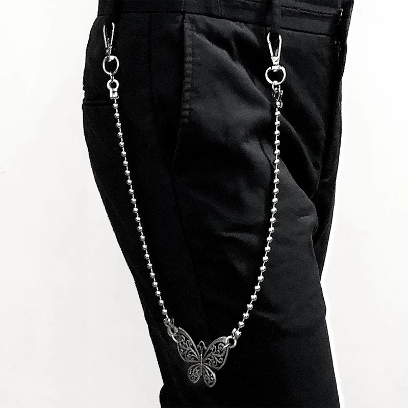 Pants Metal Butterfly Pants Chain Vintage Butterfly Punk Pocket Chain ...