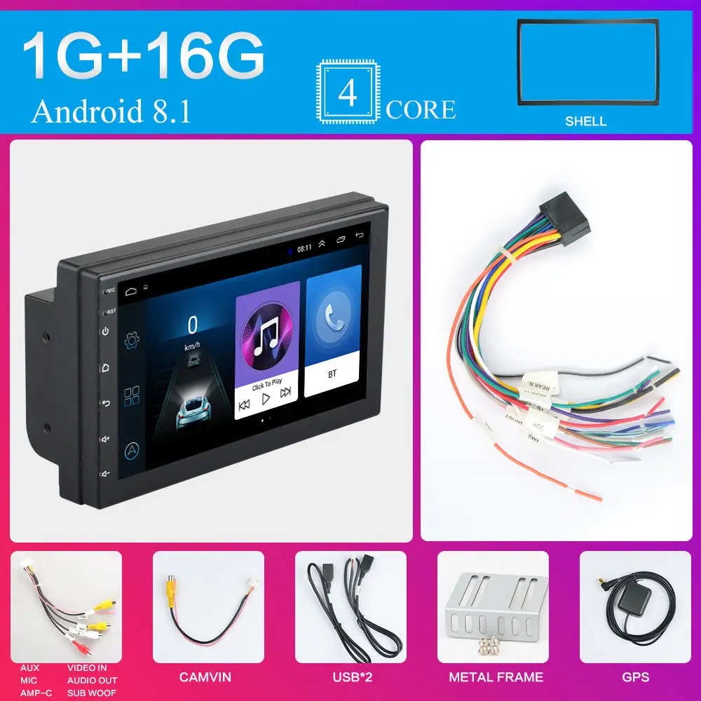 2 Din Android 8,1 автомобильный Радио мультимедийный плеер ...