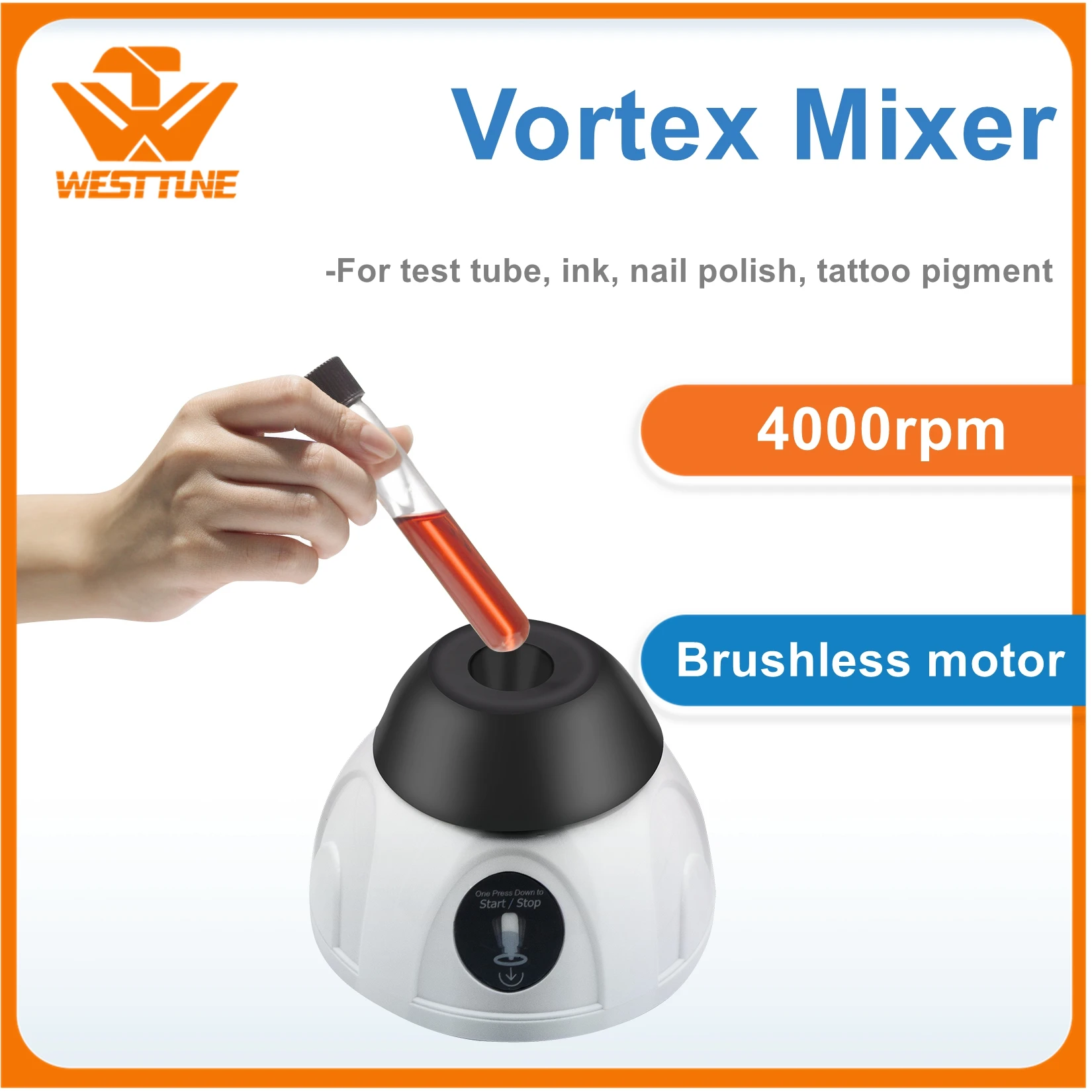 4000rpm-Lab-Vortex-Mixer-Mini-Adjustable-Speed-Ink-Shaker-Samples-Mixer ...