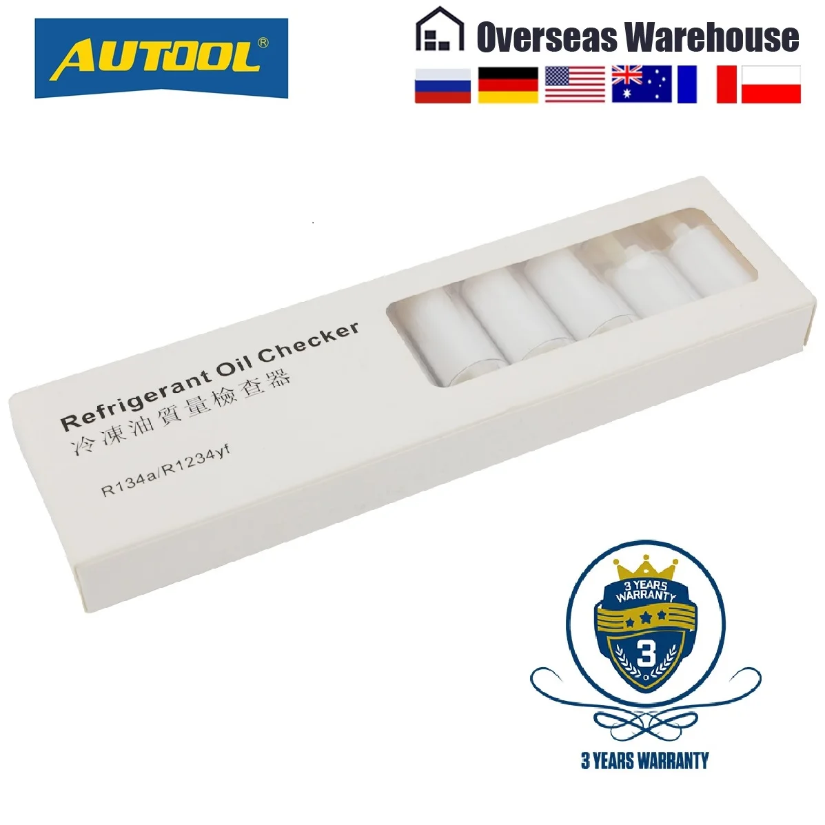 AUTOOL-1-Set-Refrigeration-Oil-Checker-Enviro-Safe-Pittstop-R134a-Oil ...