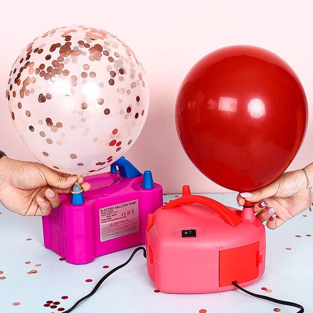 Electric-Balloon-Air-Pump-Inflator-Dual-Nozzle-Globos-Machine-Air ...
