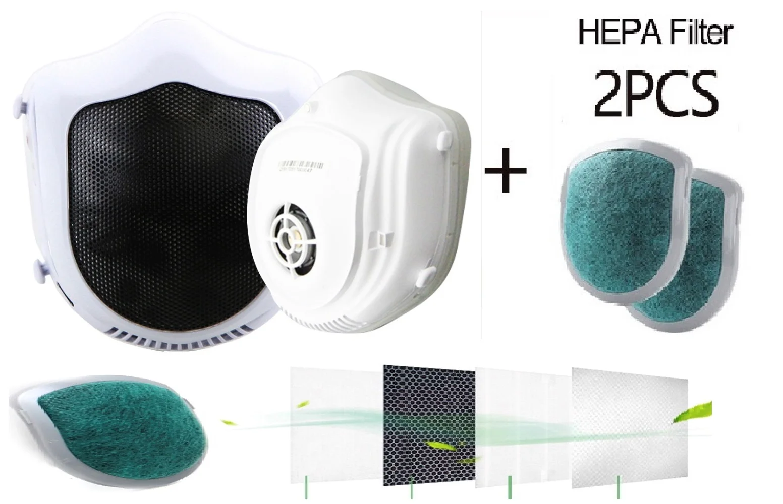 Q5S Reusable Electric Intelligent Mask- ABS Eco-friendly plastic ...
