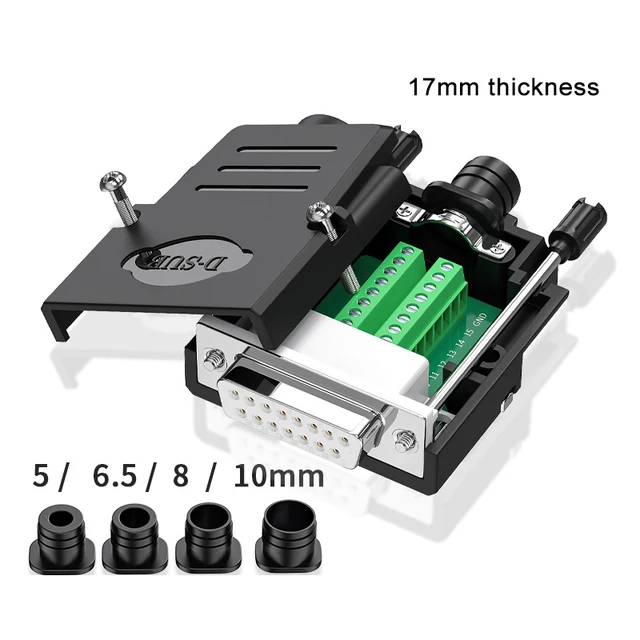 Db15 Csatlakozó 15 Pin 2 Sor Kitörési Tábla D-Sub Adapter Hím Terminál ...