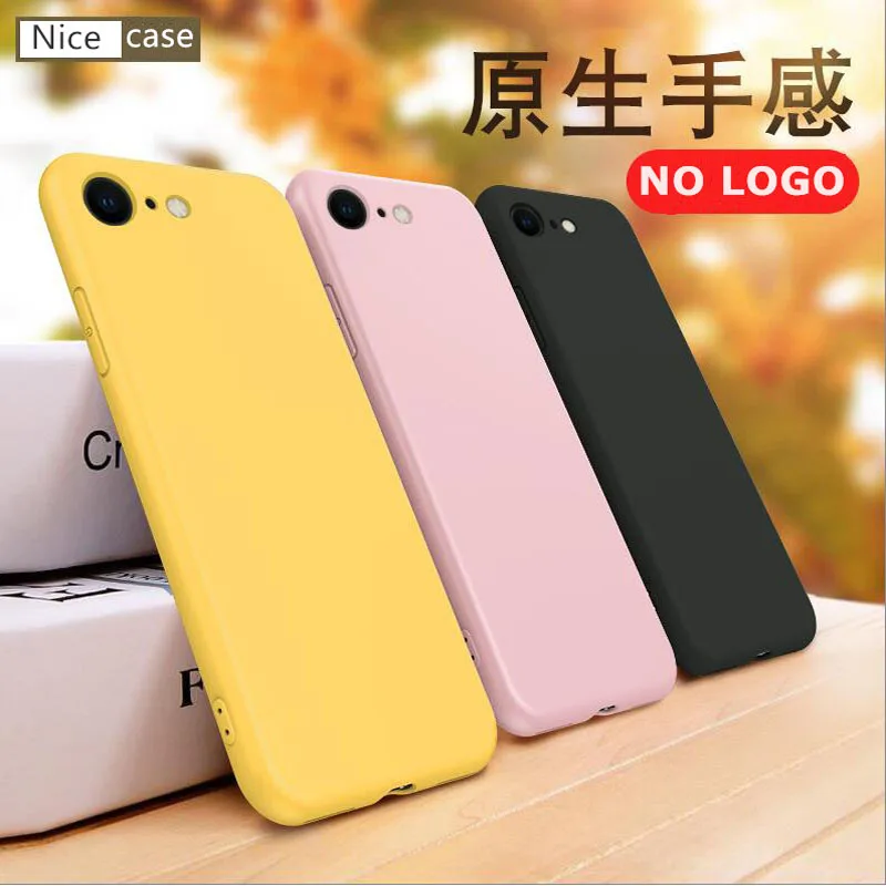 Nice-case-for-iPhone-se-2-case-silicone-black-red-blue-pink-yellow ...