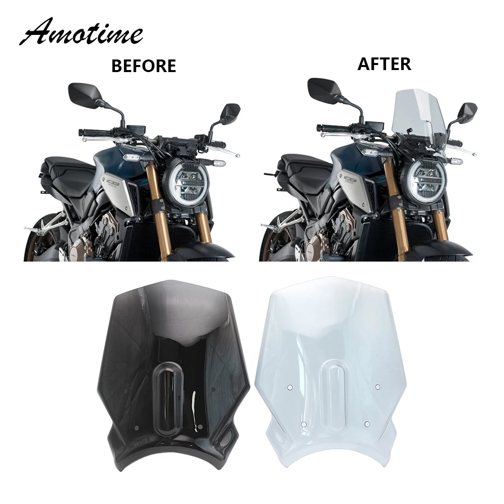 For Honda CB1000R 2018 2019 Motorcycle Windscreen Windshield Deflector ...