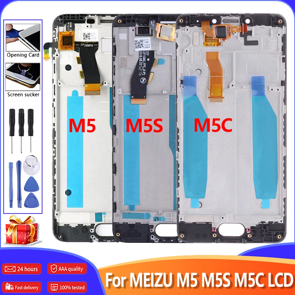 Original LCD For Meizu M5S M5 M5C LCD Display Touch Screen With Frame ...