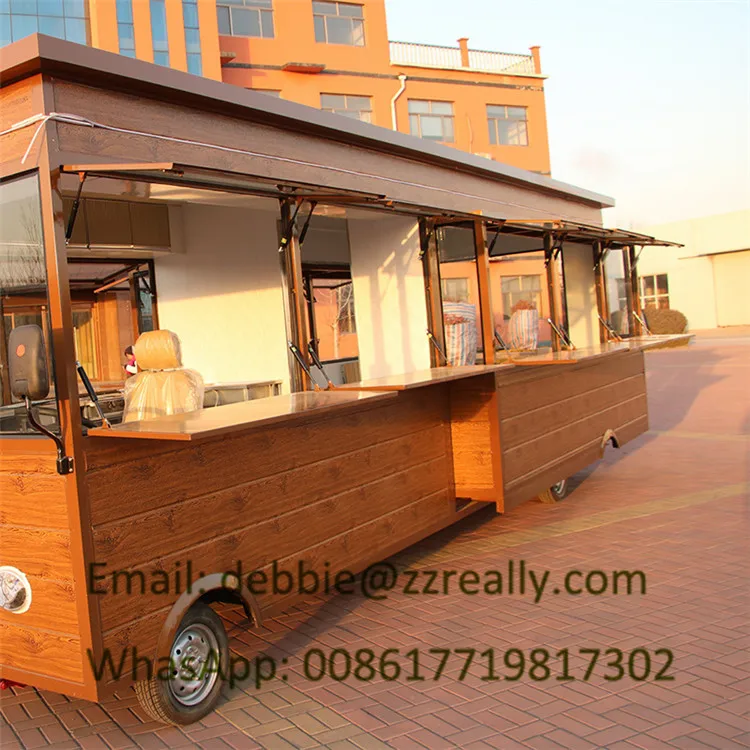 Wooden Food Cart Design