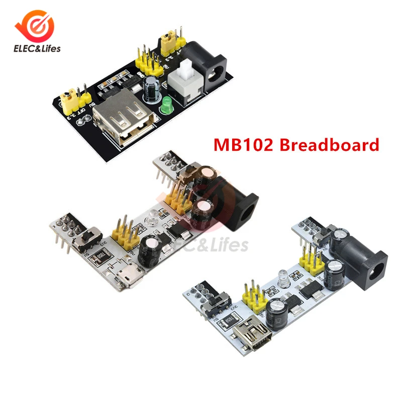 Módulo de fuente de alimentación Mini USB / Micro USB MB102, placa de ...