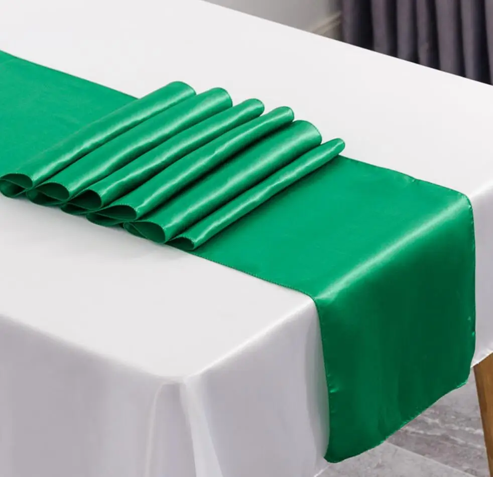 Satin Table Runner Wedding Decoration For Modern Birthday Party Hotel ...