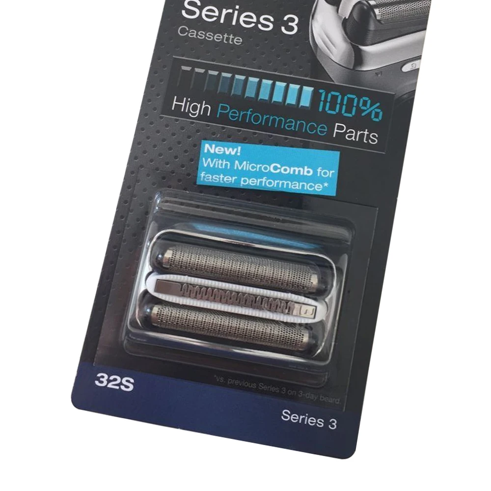 32S-Electric-Shaver-Razor-Blade-for-Braun-Series-3-Foil-Cutter-320-330 ...