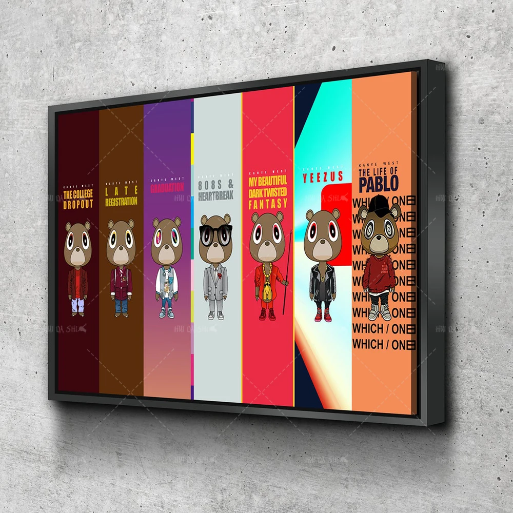 Kanye west graduation album cover wall art - heyvol