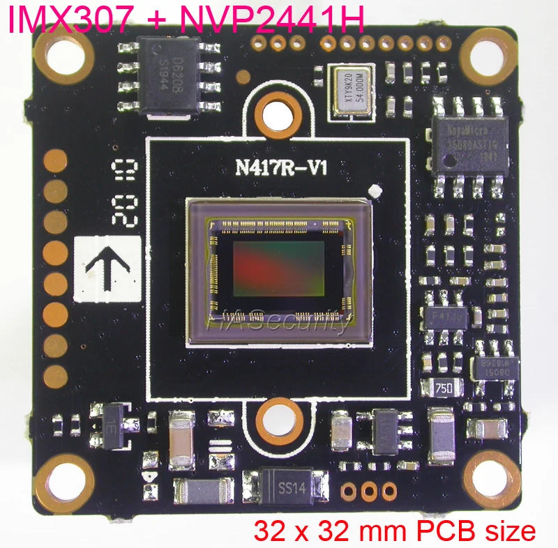 32x32mm Ahd-h / Cvbs 1/2.8" Sony Starvis Imx307 Cmos + Nvp2441 Cctv ...