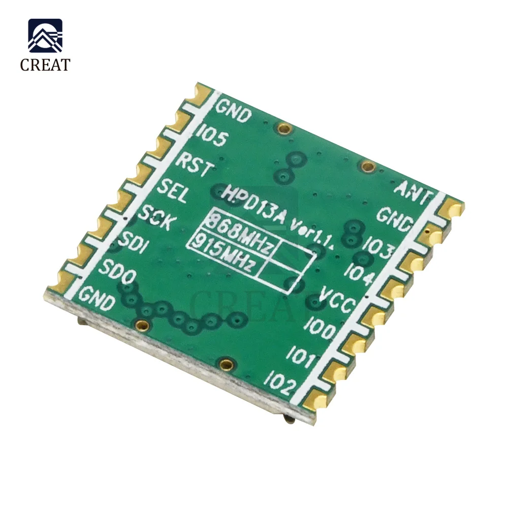 HPD13A SX1276 무선 트랜시버 모듈 915MHz 915 LoRa 데이터 전송 SPI 원격 제어 알람 HPD13A ...
