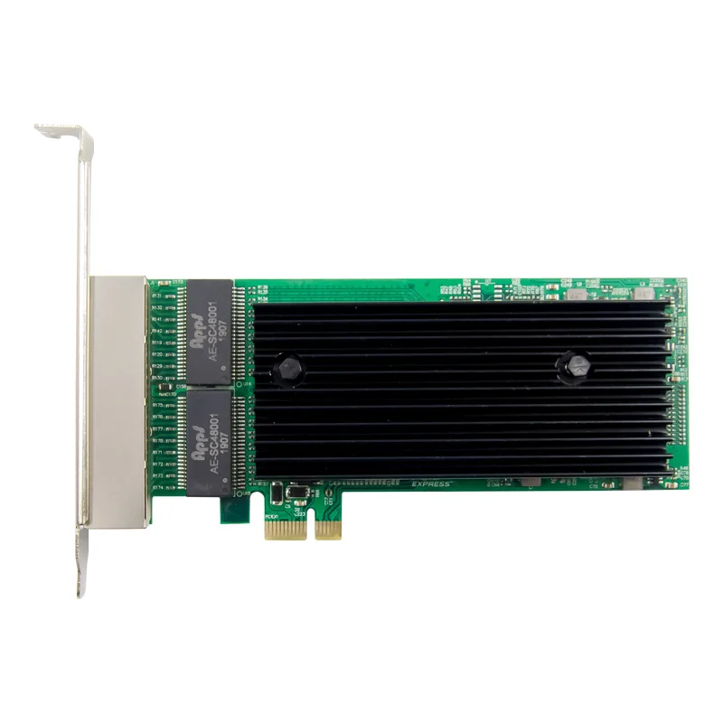 Cartes réseau,Carte réseau Gigabit Ethernet 82576 mb-s, PCI-E, 4 ports ...