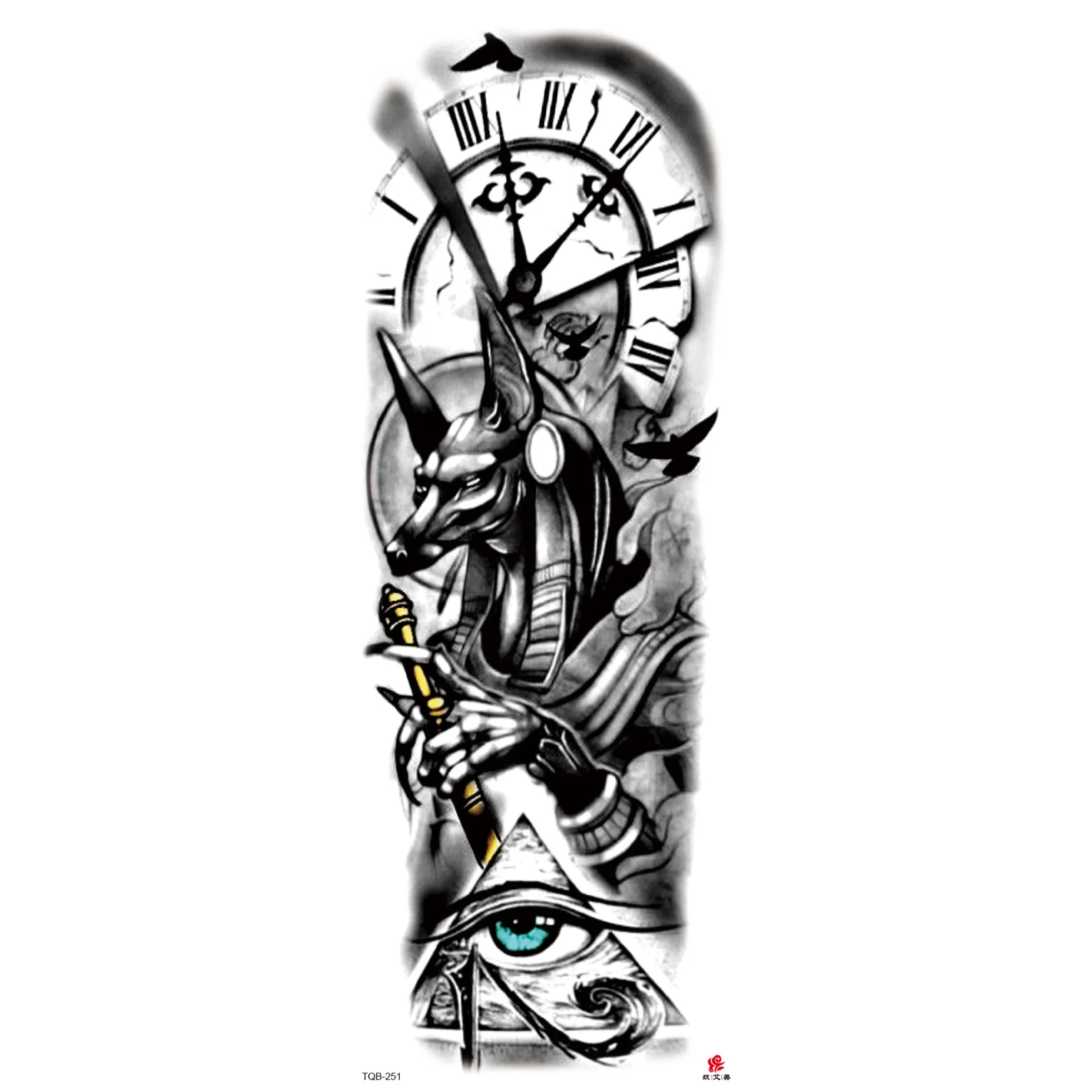 Anubis Sleeve Tattoo Designs