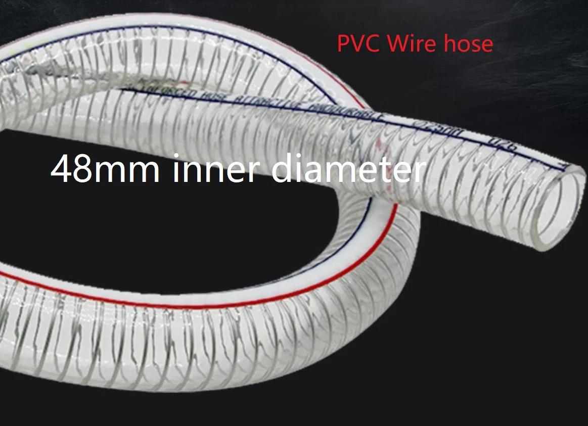 48mm-inner-diameter-PVC-Wire-reinforced-hose-armoured-hose-steel-wire ...