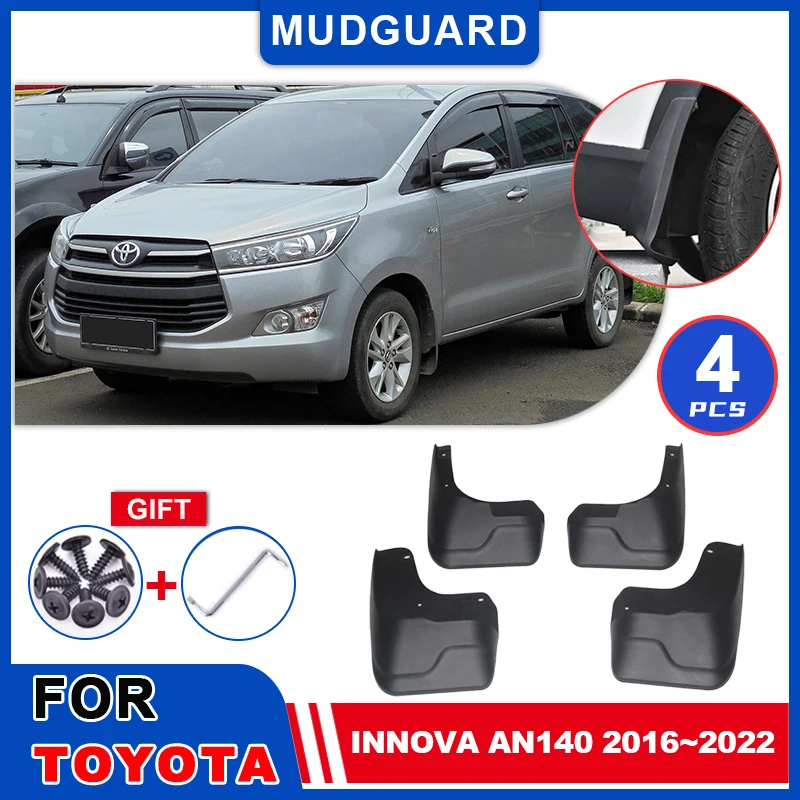 For-Toyota-Innova-AN140-2016-2022-Mudguards-Mudflaps-Fender-Mud-Flap ...