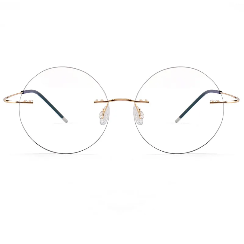 Titanium-Men-s-Round-Rimless-Glasses-Frame-Women-Transparent-Eyeglasses ...