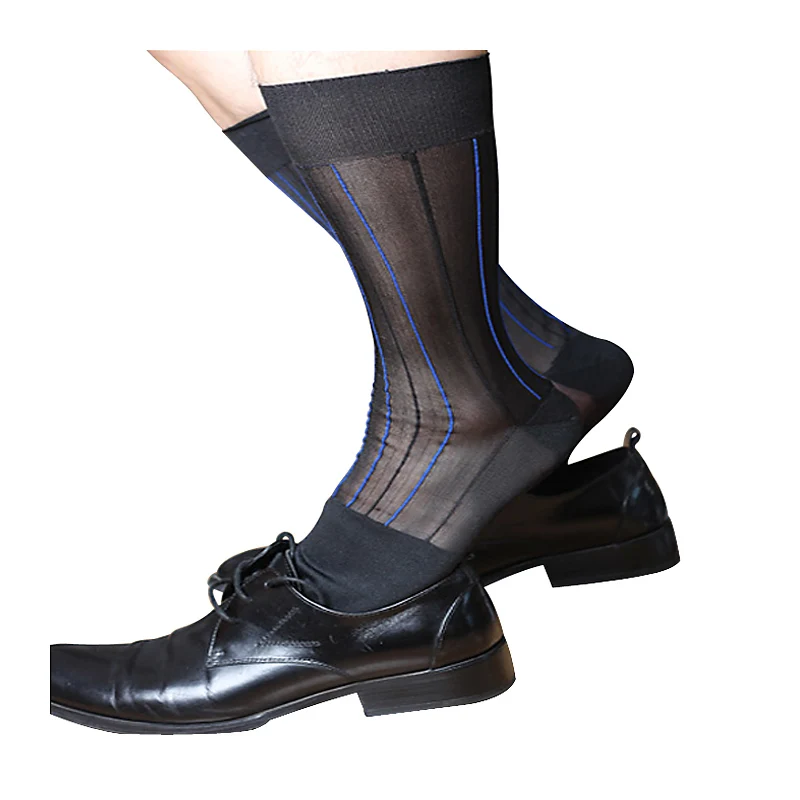 High Quality Nylon Men Sexy Socks Gentlemen Dress Suits Socks Sexy ...