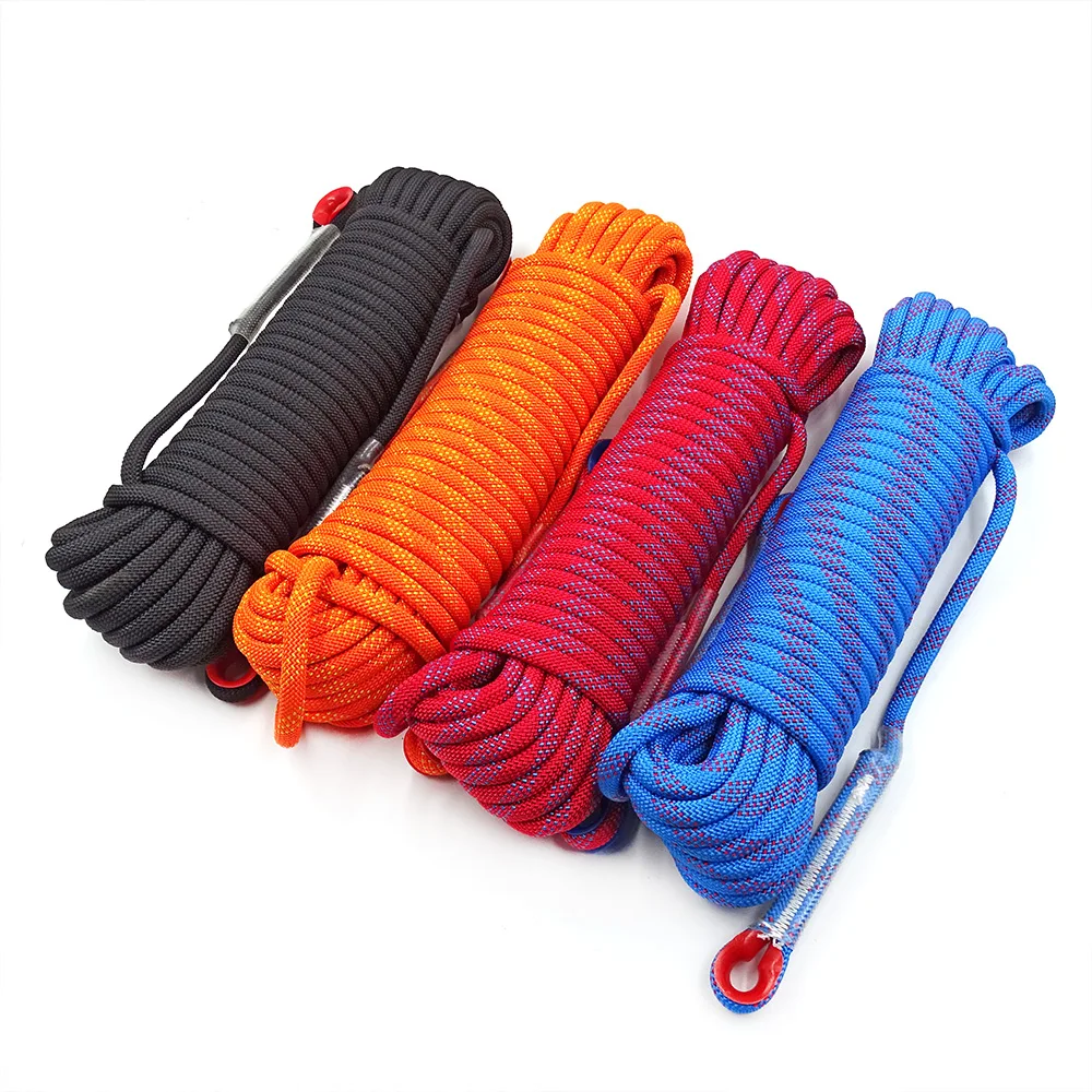 Outdoor 8mm Climbing Rope Rock High Strength Static Survival Emergency ...