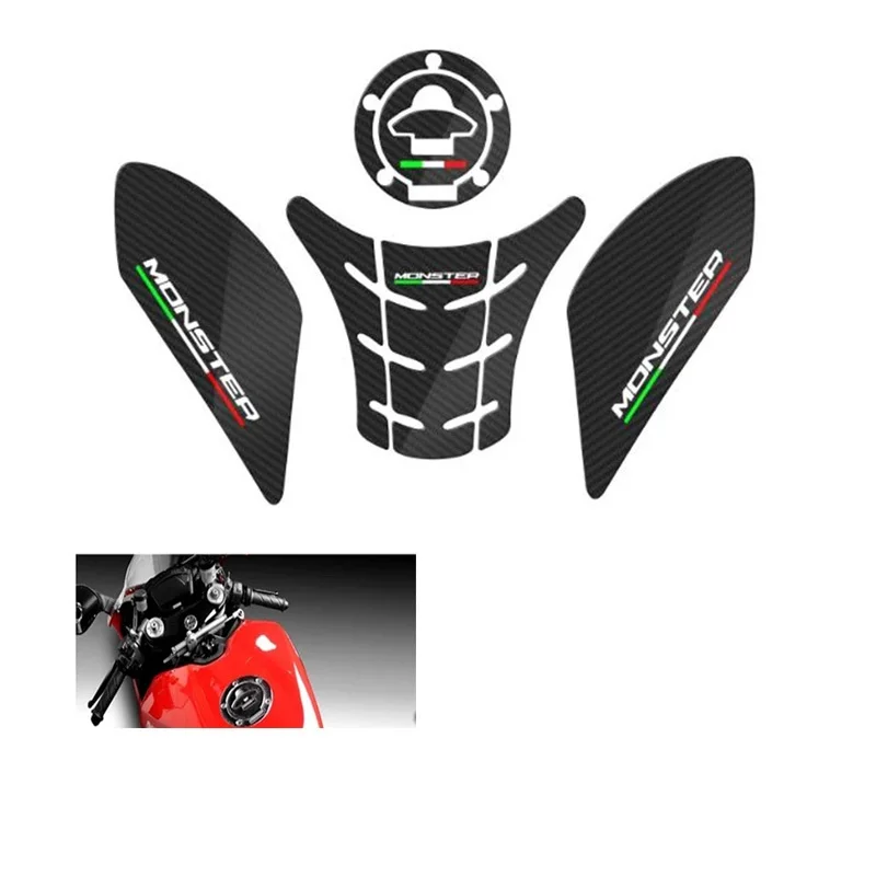 3D-Gas-Fuel-Filler-Cap-Tank-Pad-Stickers-Protectors-for-DUCATI-Monster ...