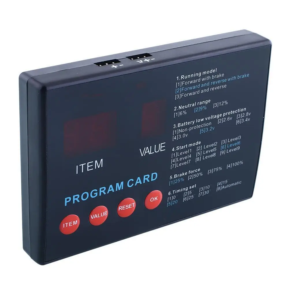 Black-Plastic-FlyColor-ESC-Programming-Box-Card-For-FlyColor-30A-50A ...