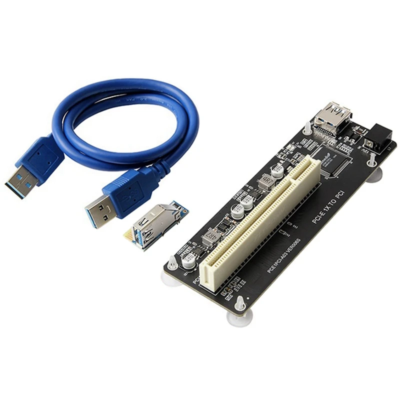 PCI-E-to-Dual-PCI-Expansion-Card-PCIE-Adapter-Card-Surveillance-Video ...
