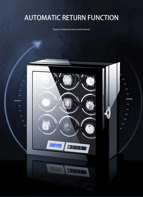 Fingerprint Unlock Watch Winder Luxury Brand Automatic Watch Box with ...