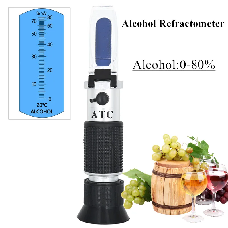 Handheld alcohol Refractometer liquor tester refractometer urinometer ...