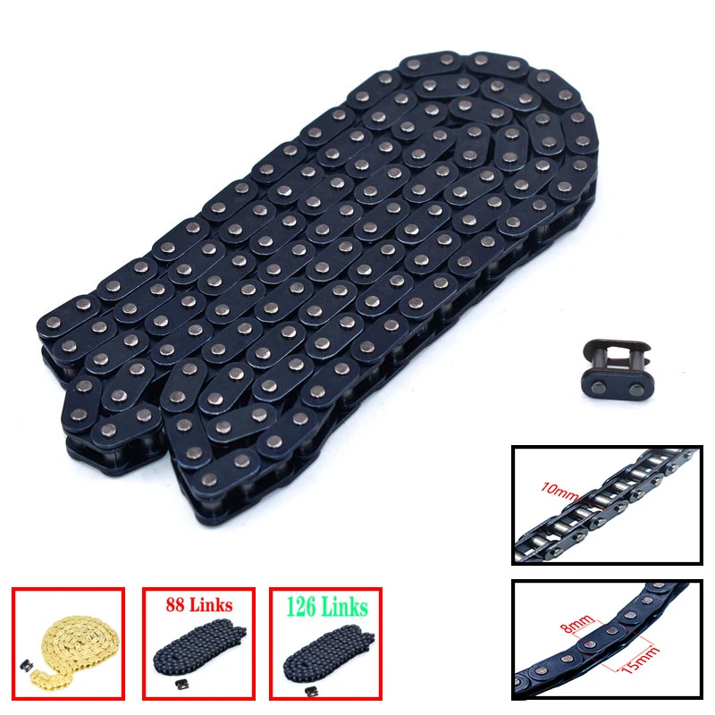 T8f Chain With Spare Master Link For Mini Dirt Bike Quad Atv 47cc 49cc ...