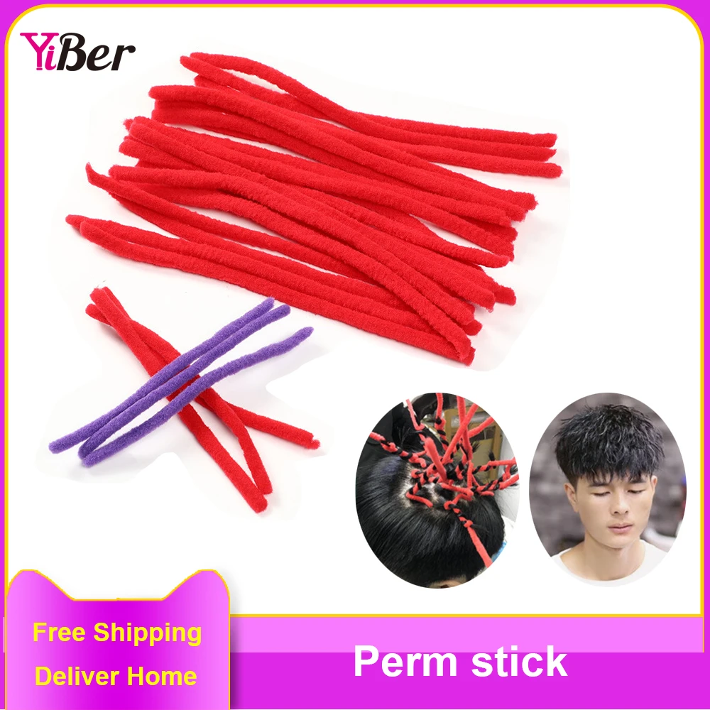 Perm Stick 20Pcs/bag Afro Explosion Head Fluffy Salon Accessories Perm ...
