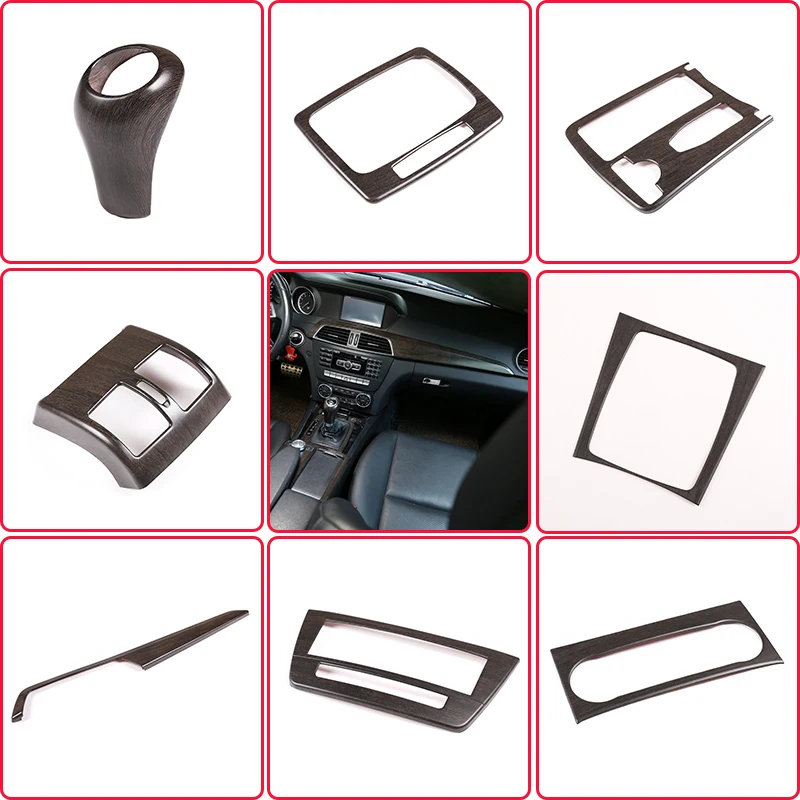 Oak Wood Grain For Mercedes Benz C-Class C Class W204 C180 C200 2007 ...