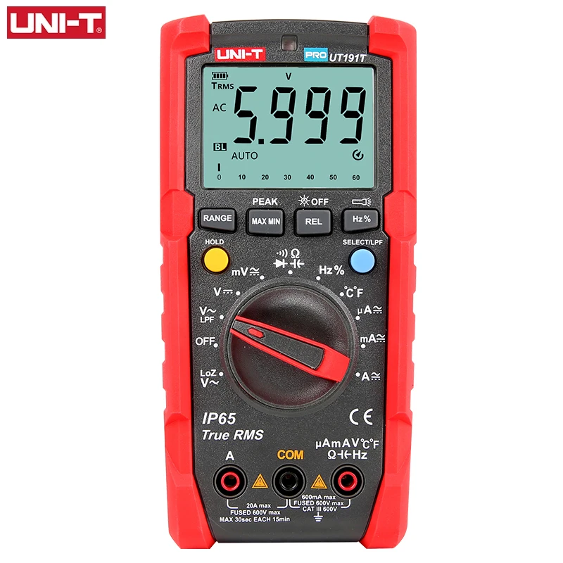 UNI-T-UT191E-UT191T-Digital-Multimeter-Tester-Profesional-True-RMS-Auto ...