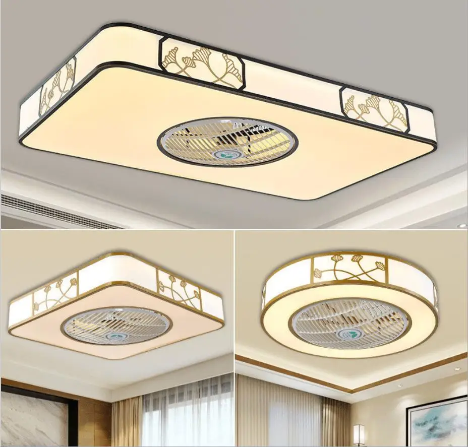 New-Chinese-Fan-Light-Bedroom-Study-Living-Room-Light-LED-Lighting ...